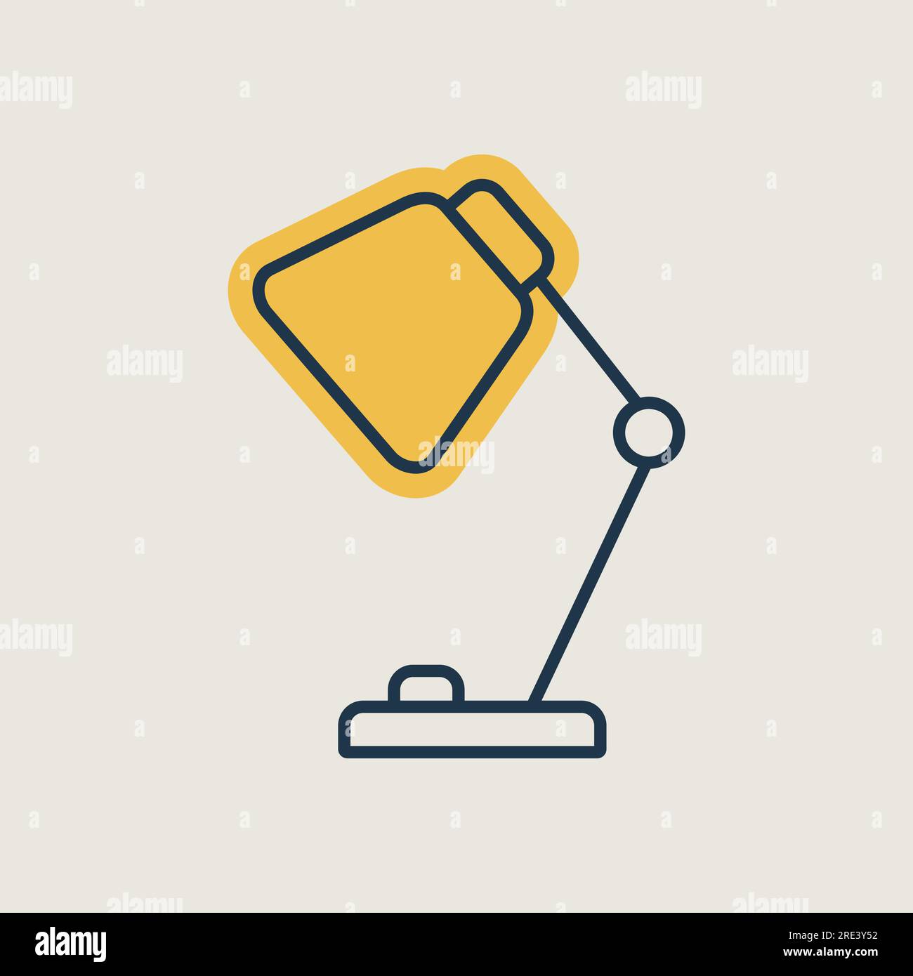 Table Lamp outline icon. Workspace sign. Graph symbol for your web site ...