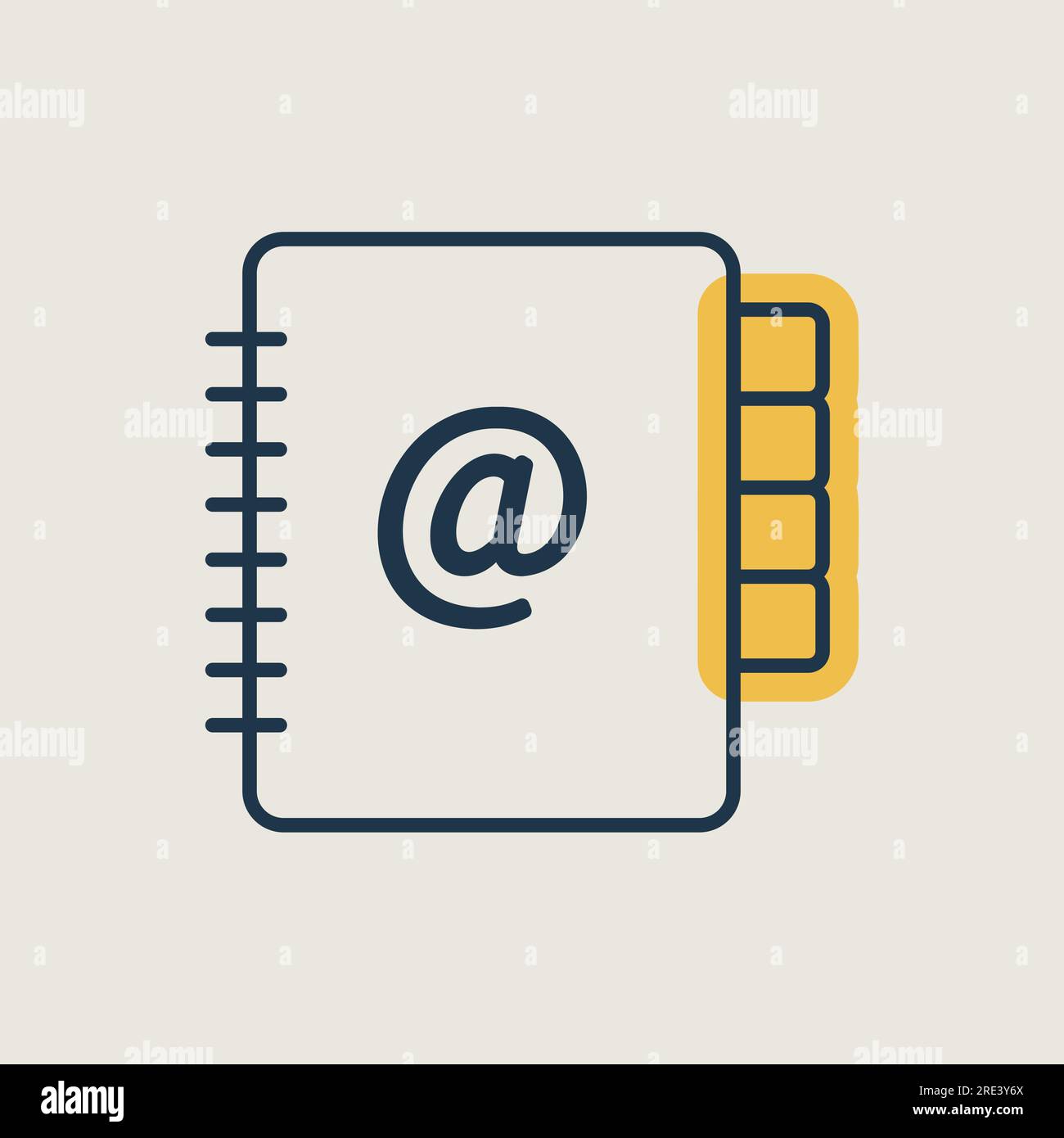 Address Book outline icon. Workspace sign. Graph symbol for your web ...