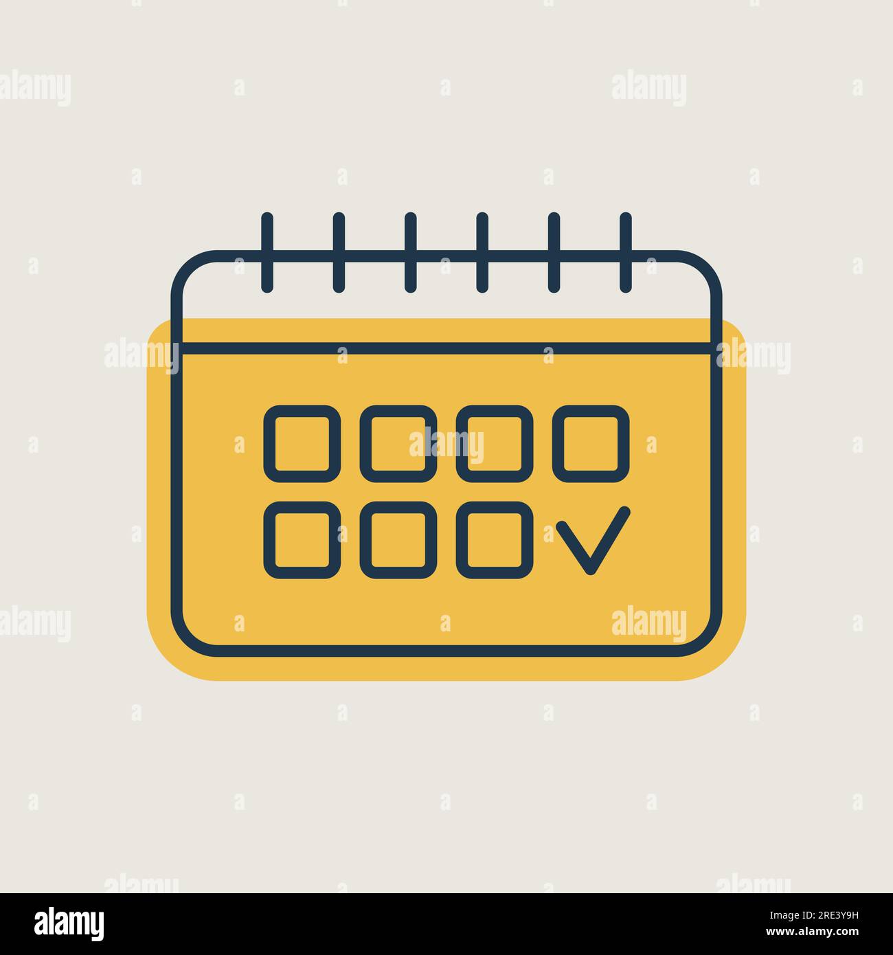 Calendar outline icon. Workspace sign. Graph symbol for your web site ...