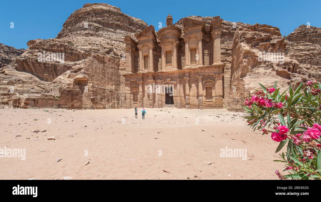 Petra jordan monastery hi-res stock photography and images - Alamy