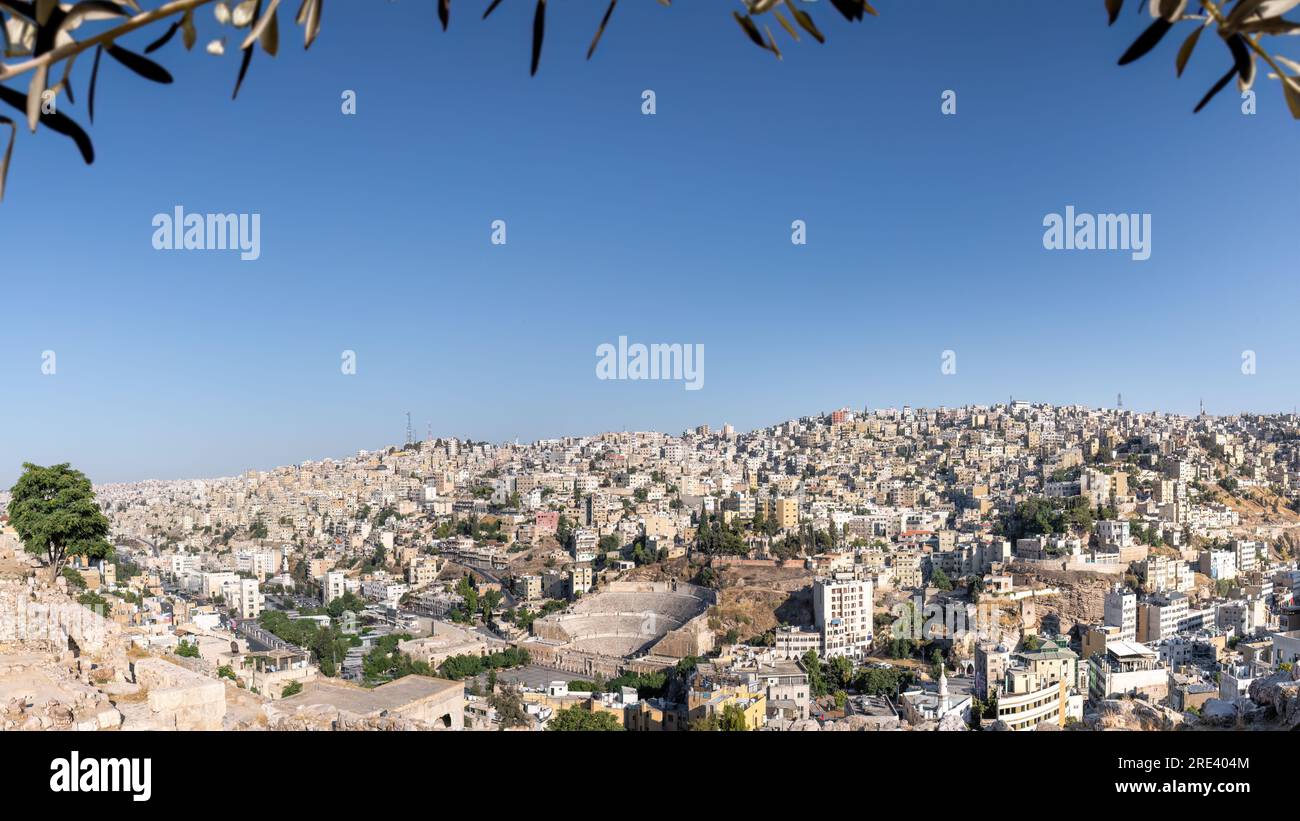 A panorama view of the city of Amman in Jordan Stock Photo - Alamy