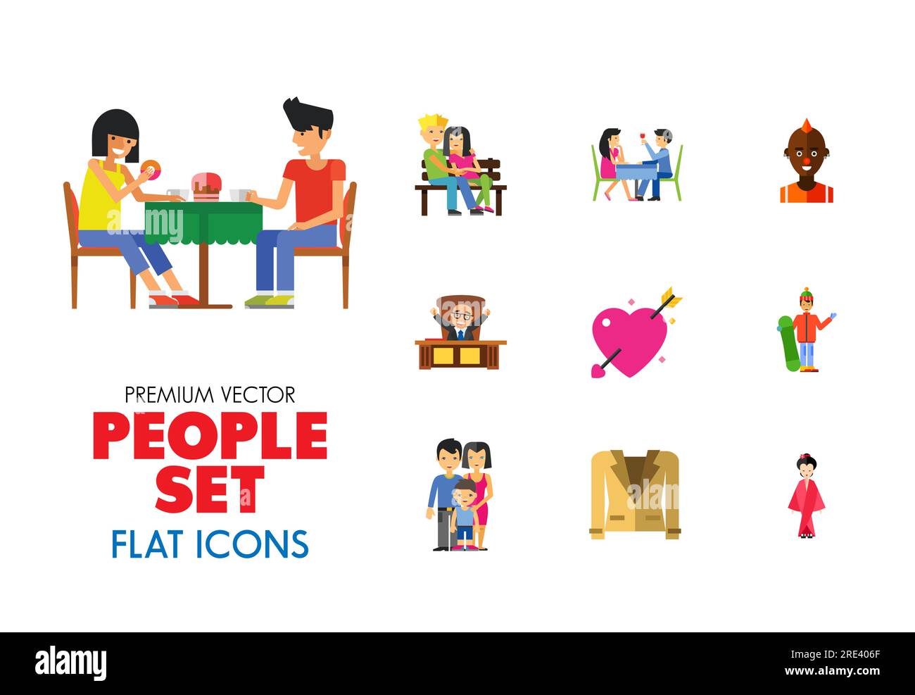 People Icon Set Stock Vector Image & Art - Alamy