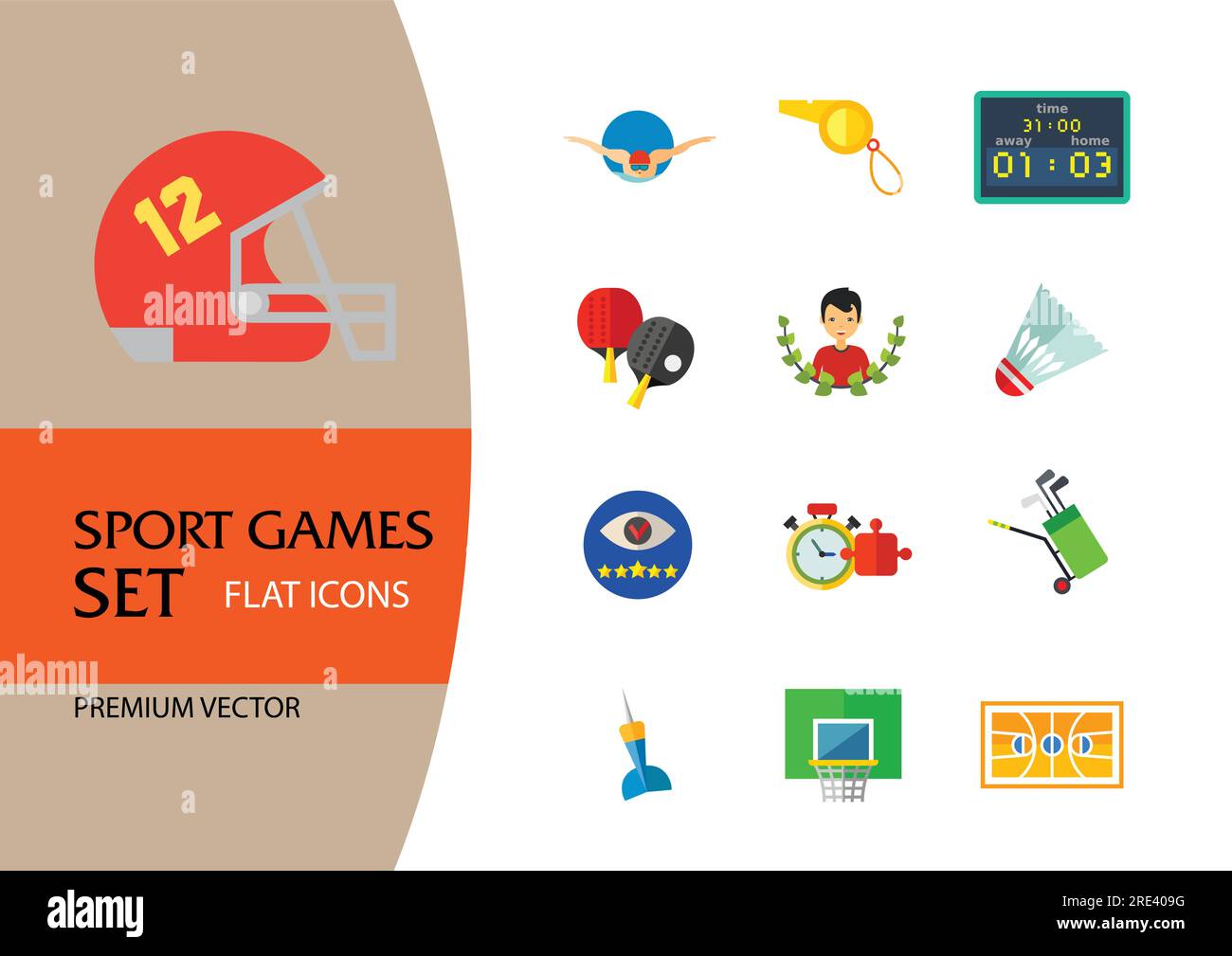 Sport Games Icon Set Stock Vector Image & Art - Alamy