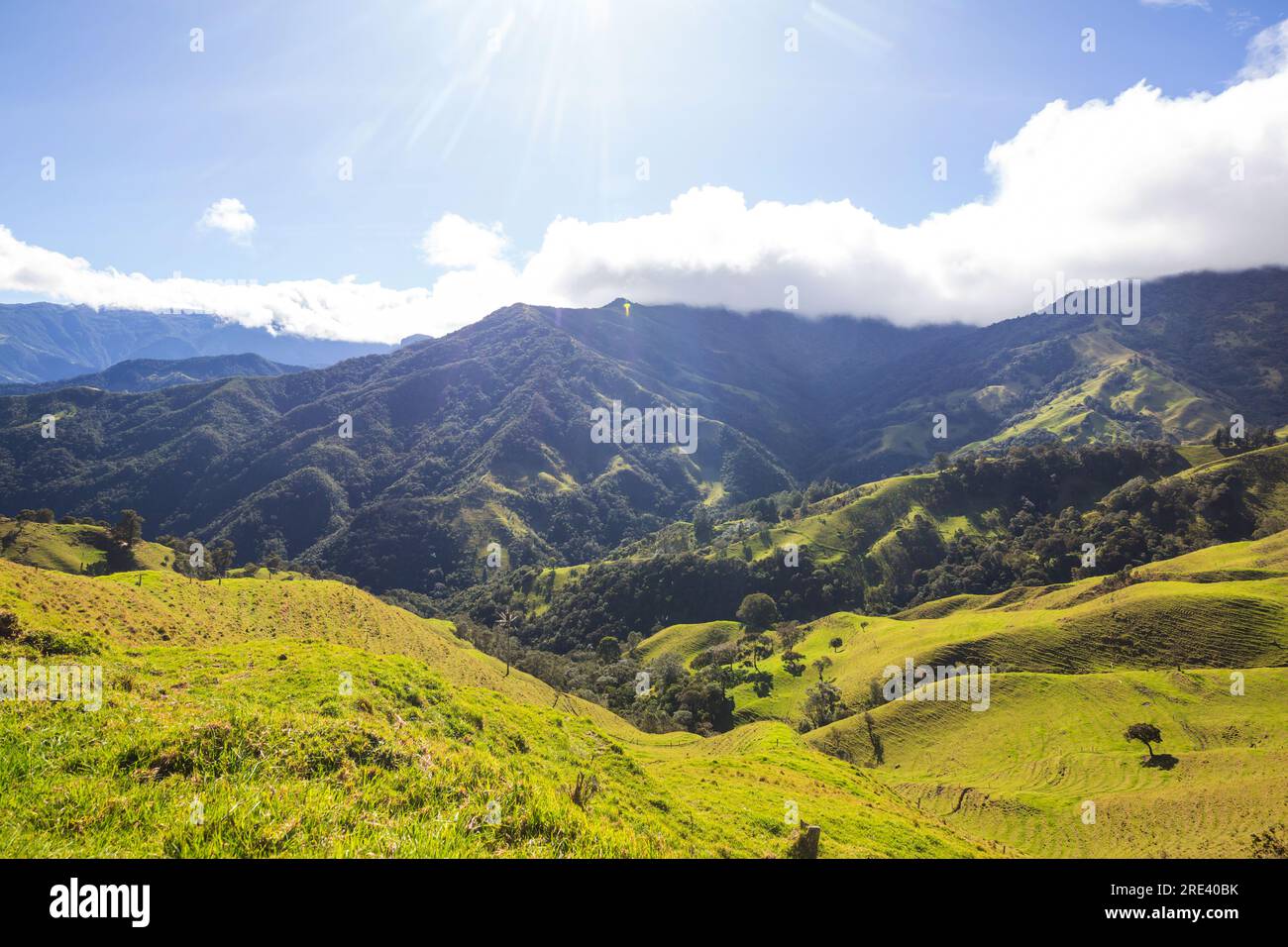 Rural landscapes in green colombian mountains Stock Photo - Alamy