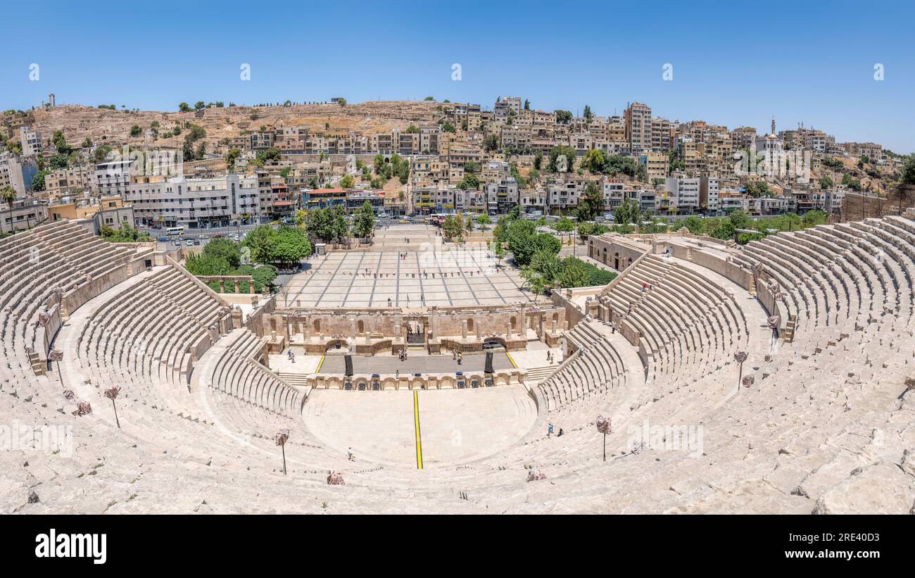 Roman amphitheatre amman hi-res stock photography and images - Alamy