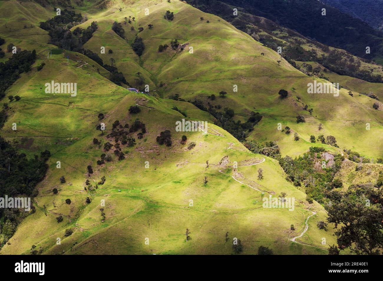 Rural landscapes in green colombian mountains Stock Photo - Alamy