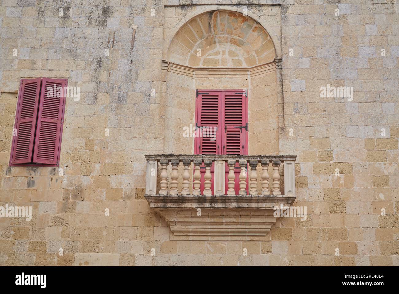 Detail of historic buildings inside the ancient fortified city of Rabat ...