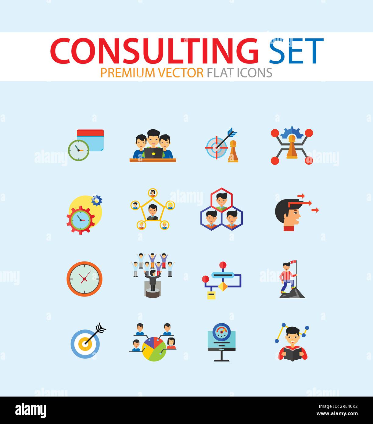 Consulting Icon Set Stock Vector Image & Art - Alamy
