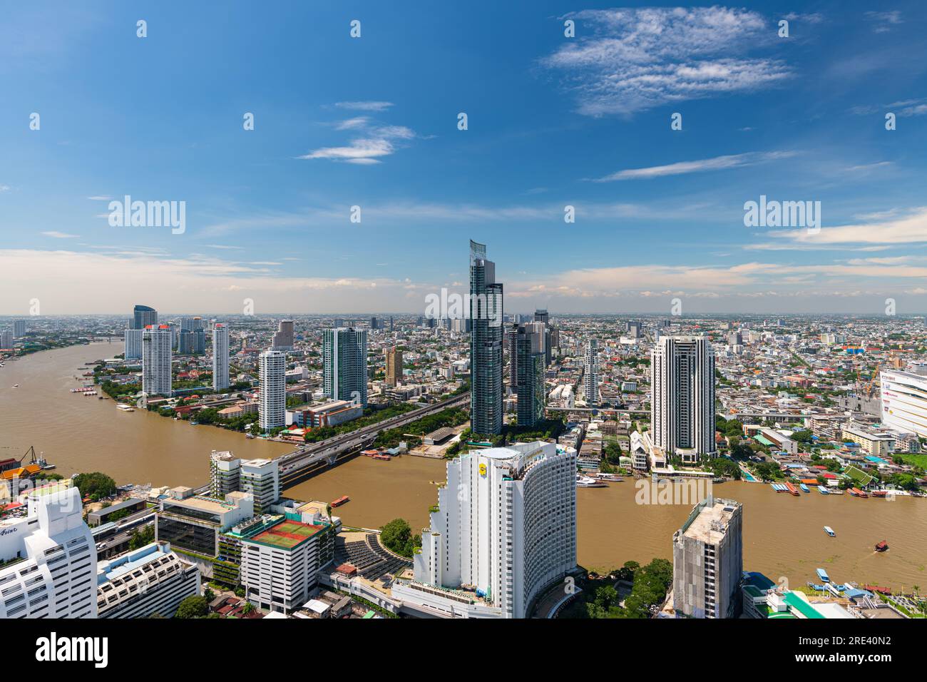 Bangkok, Thailand - Oct 22, 2020 : Cityscape of the capital city of ...