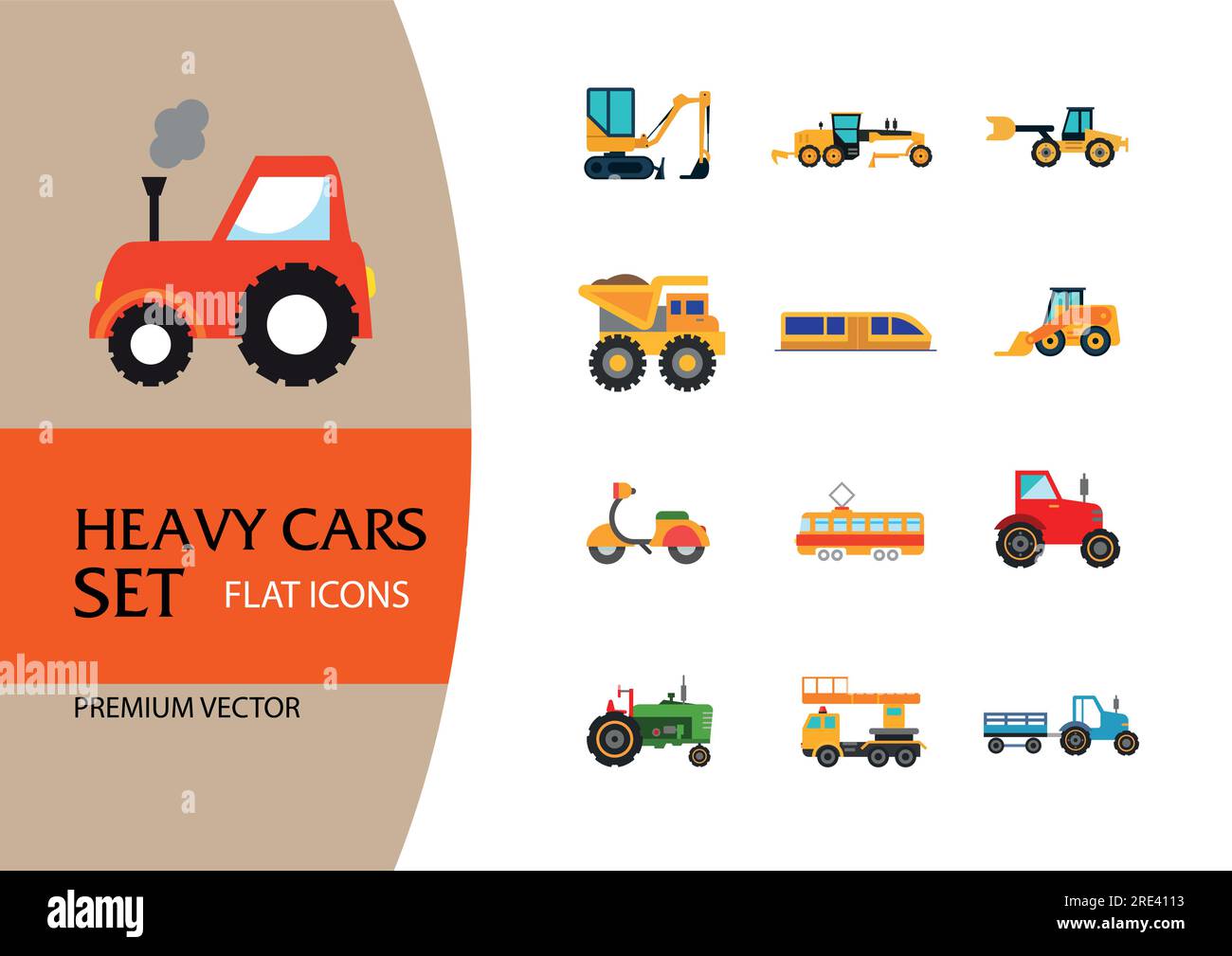 Heavy loaded vehicle Stock Vector Images - Alamy