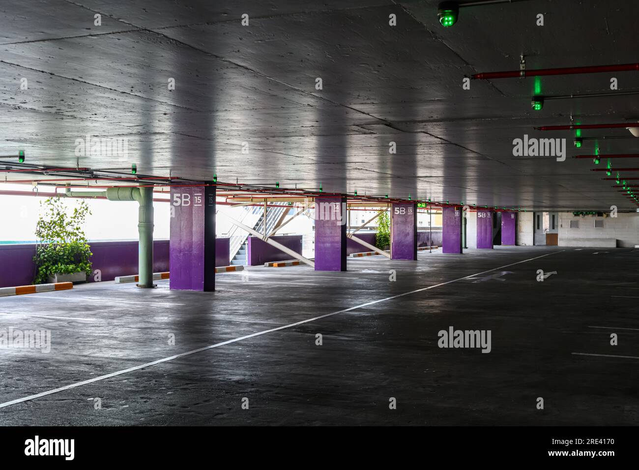 Empty parking lot, No car park in a parking lot Stock Photo - Alamy