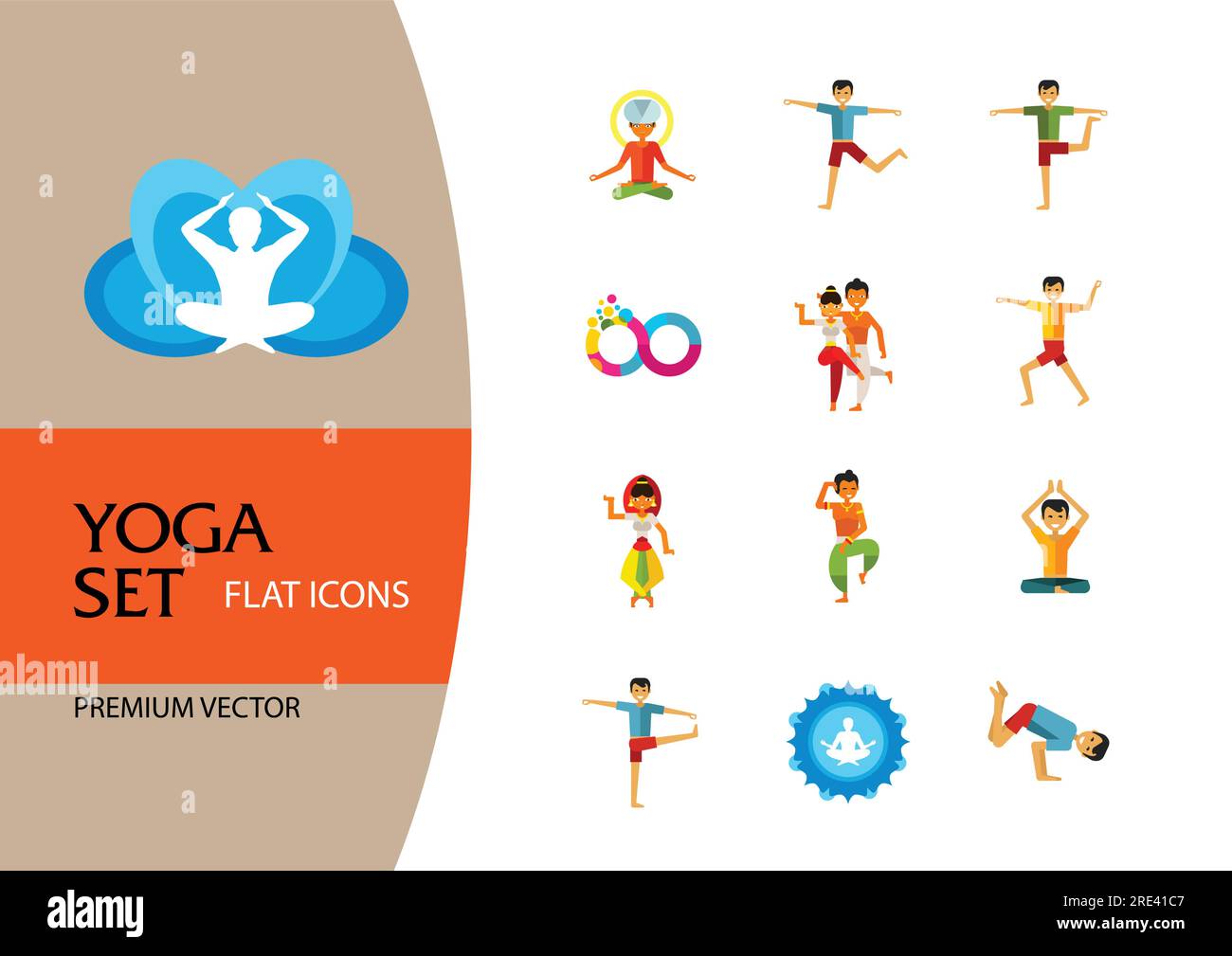 Yoga Icon Set Stock Vector Image & Art - Alamy