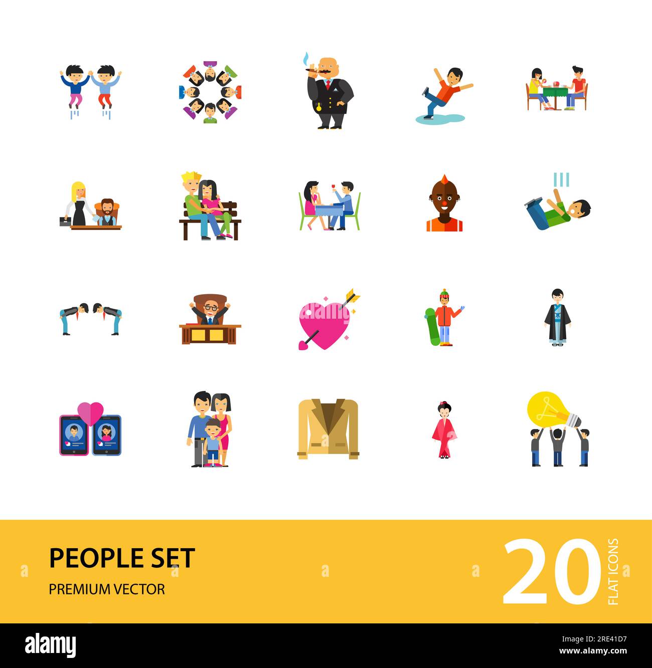 People Icon Set Stock Vector Image & Art - Alamy