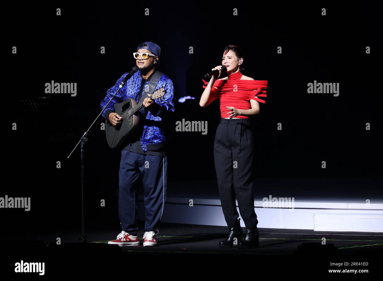Malaysian film actress and pop singer Angelica Lee holds concert in ...