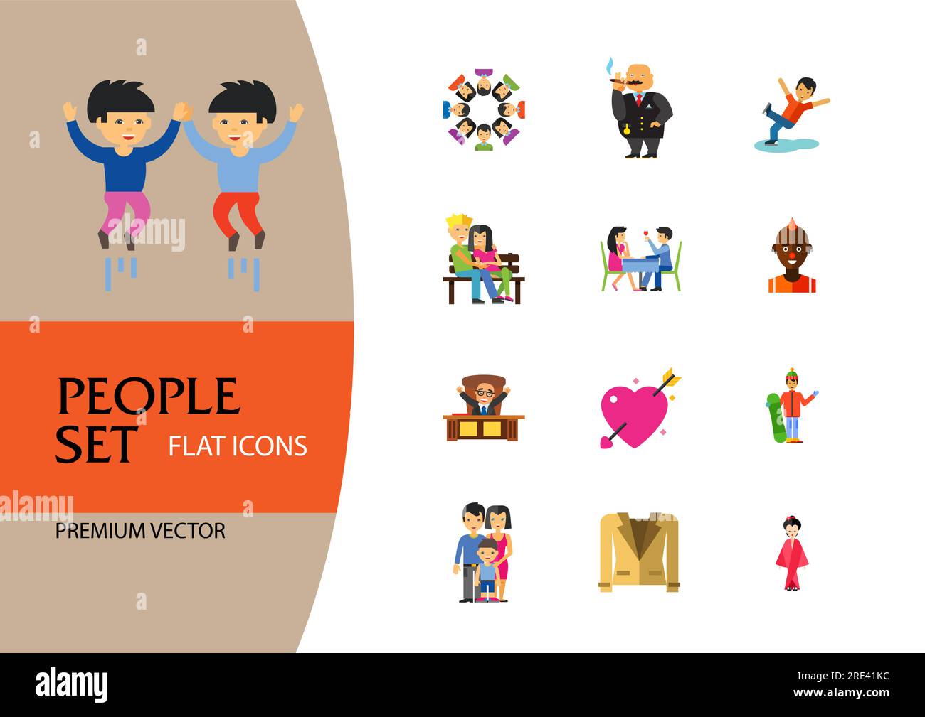 People Icon Set Stock Vector Image & Art - Alamy
