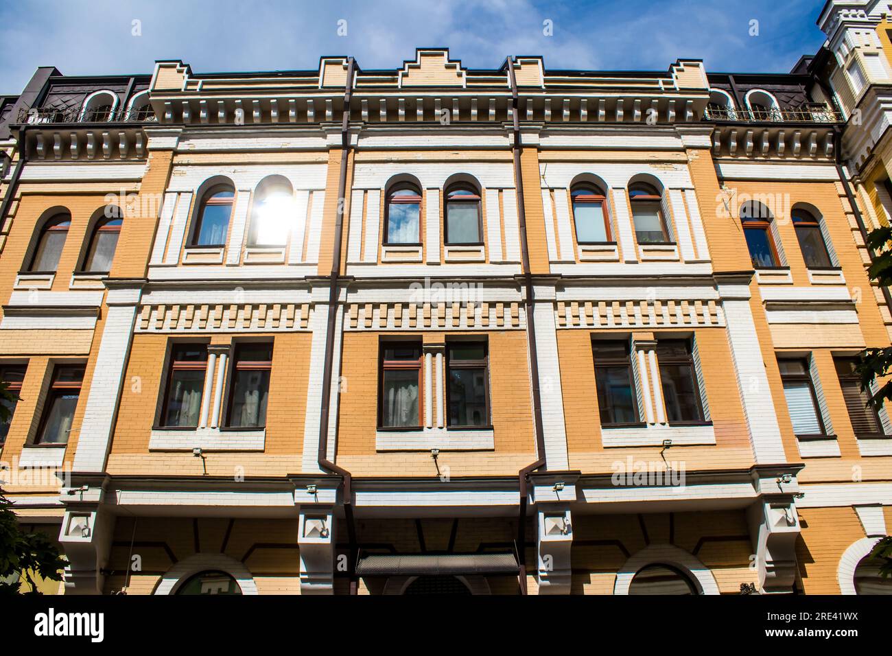 Facade of building in Kiev Vozdvizhenka, The Oligarch's Ghost Town ...