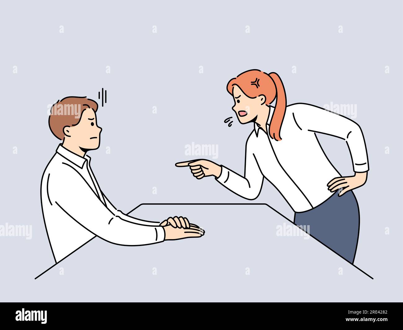 Insulting Office Stock Vector Images Alamy