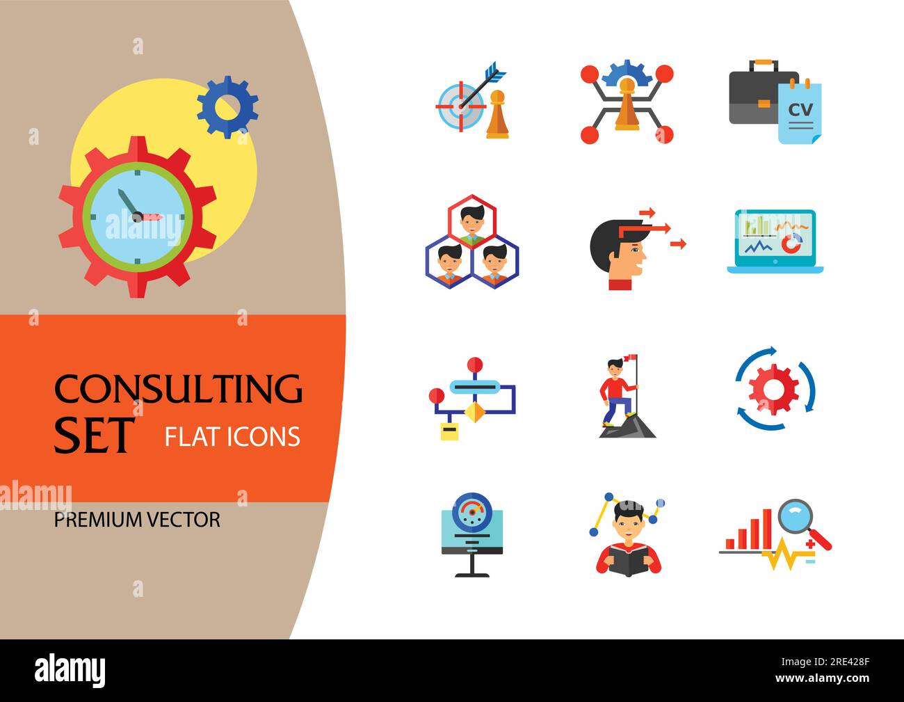Consulting Icon Set Stock Vector Image & Art - Alamy