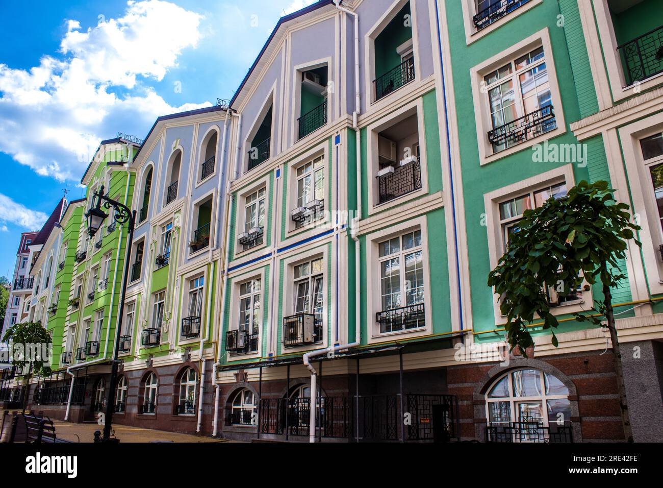 Facade of building in Kiev Vozdvizhenka, The Oligarch's Ghost Town ...