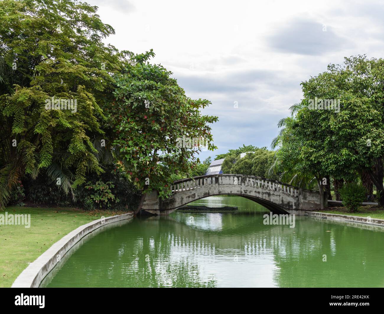 Bridge in Suan Luang Rama 9 Stock Photo - Alamy
