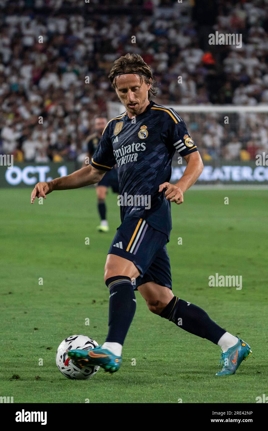 Real Madrid midfielder Luka Modrić (10) during the Soccer Champions ...