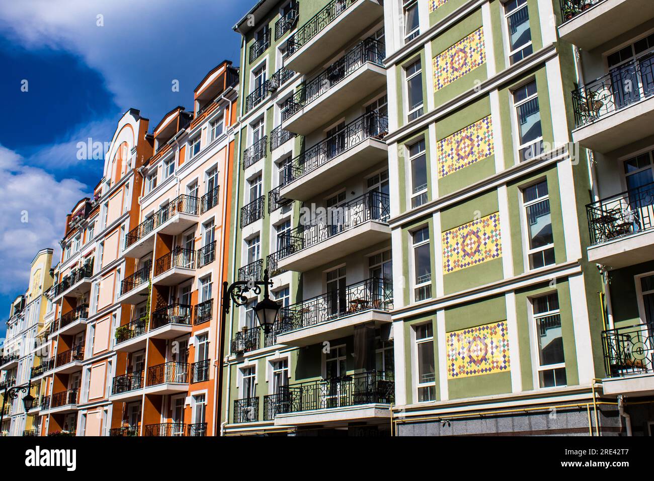 Facade of building in Kiev Vozdvizhenka, The Oligarch's Ghost Town ...