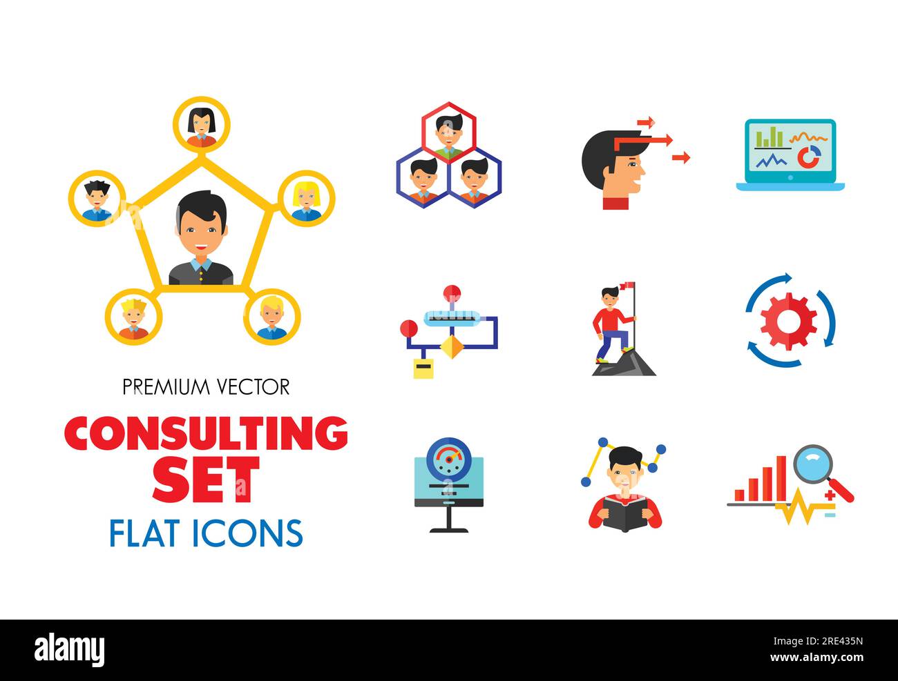 Consulting Icon Set Stock Vector Image & Art - Alamy