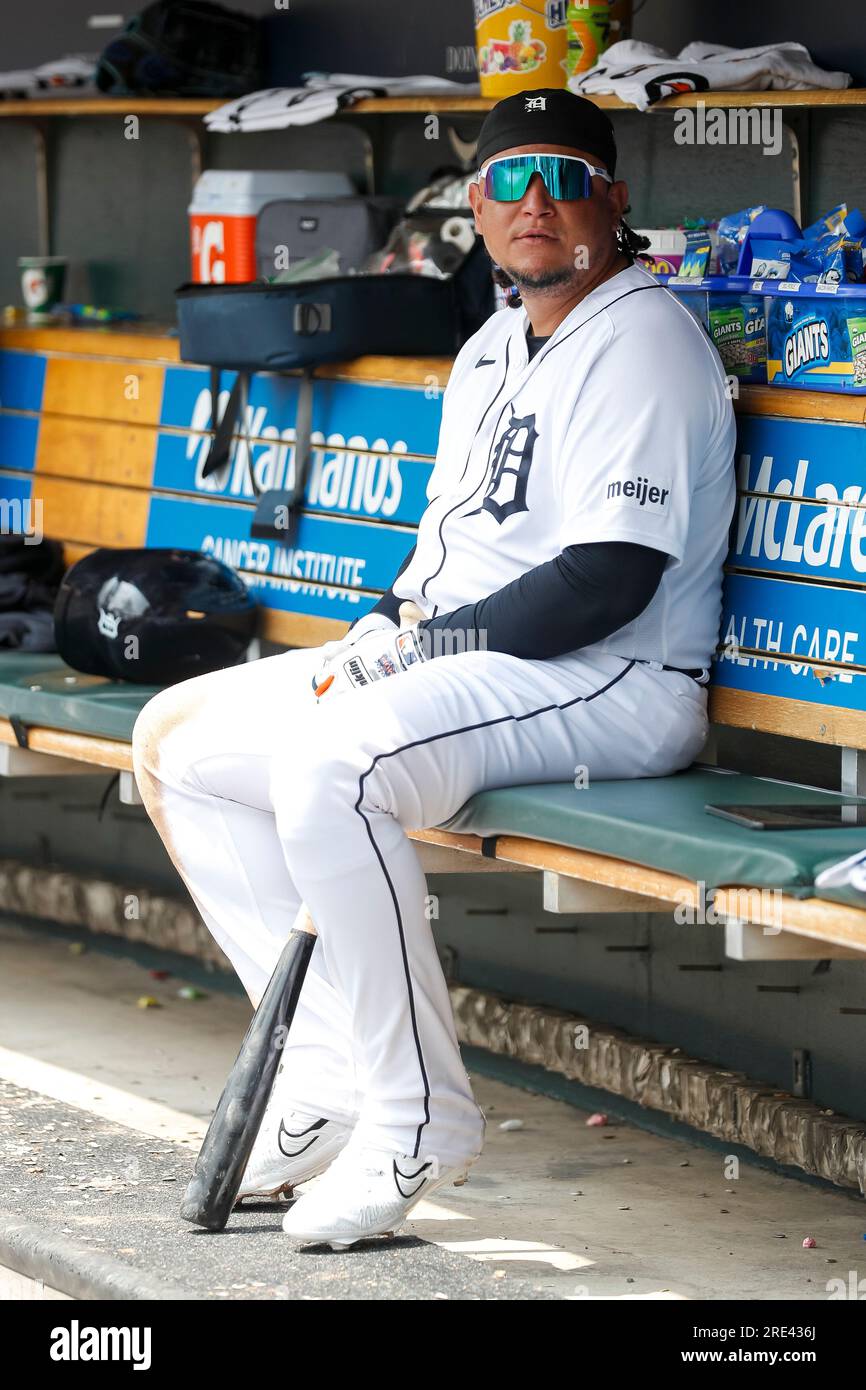Detroit, USA. 24th July, 2023. Detroit Tigers designated hitter Miguel ...