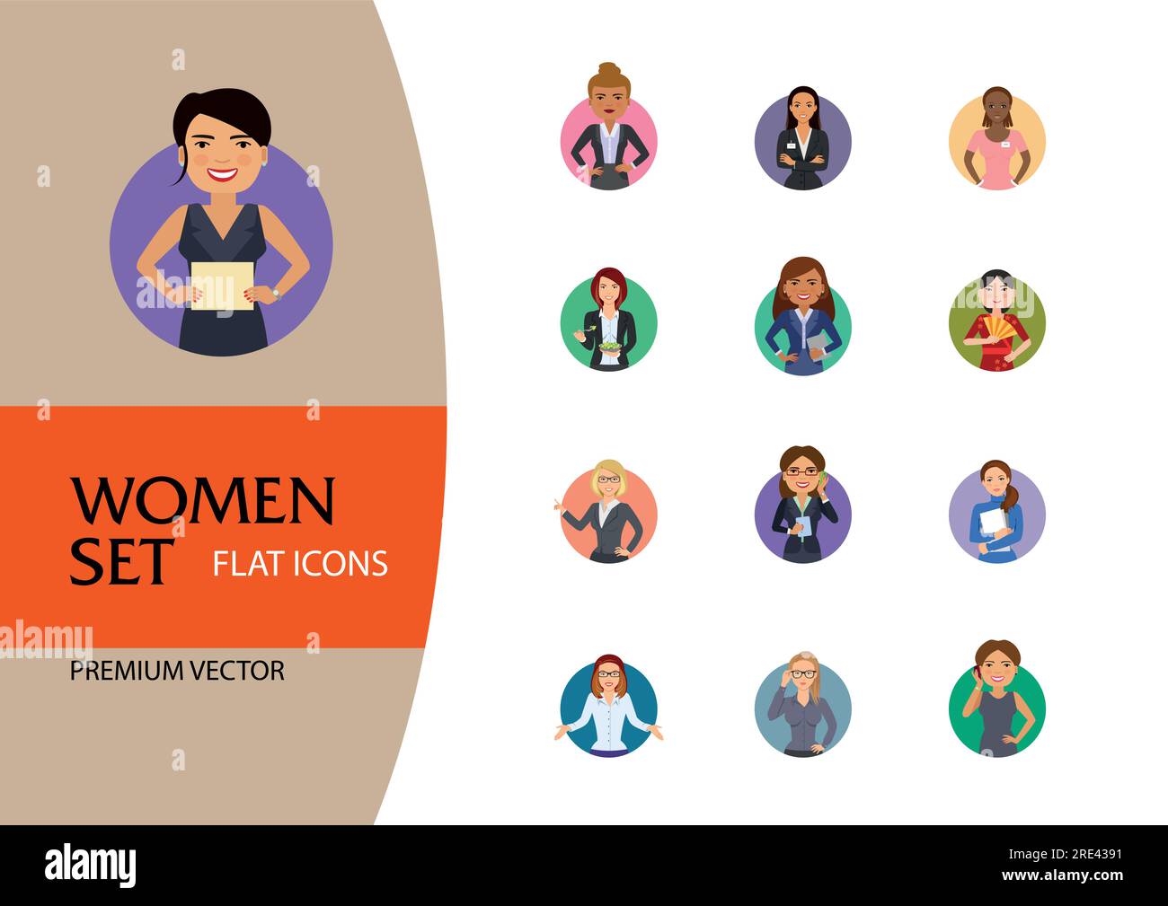 Smiling indian women Stock Vector Images - Alamy