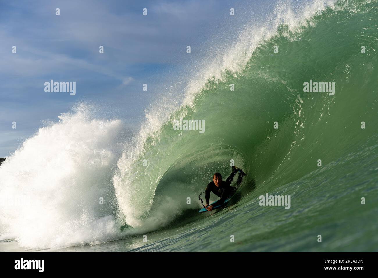 Cornwall Big Wave Surfing Stock Photo - Alamy
