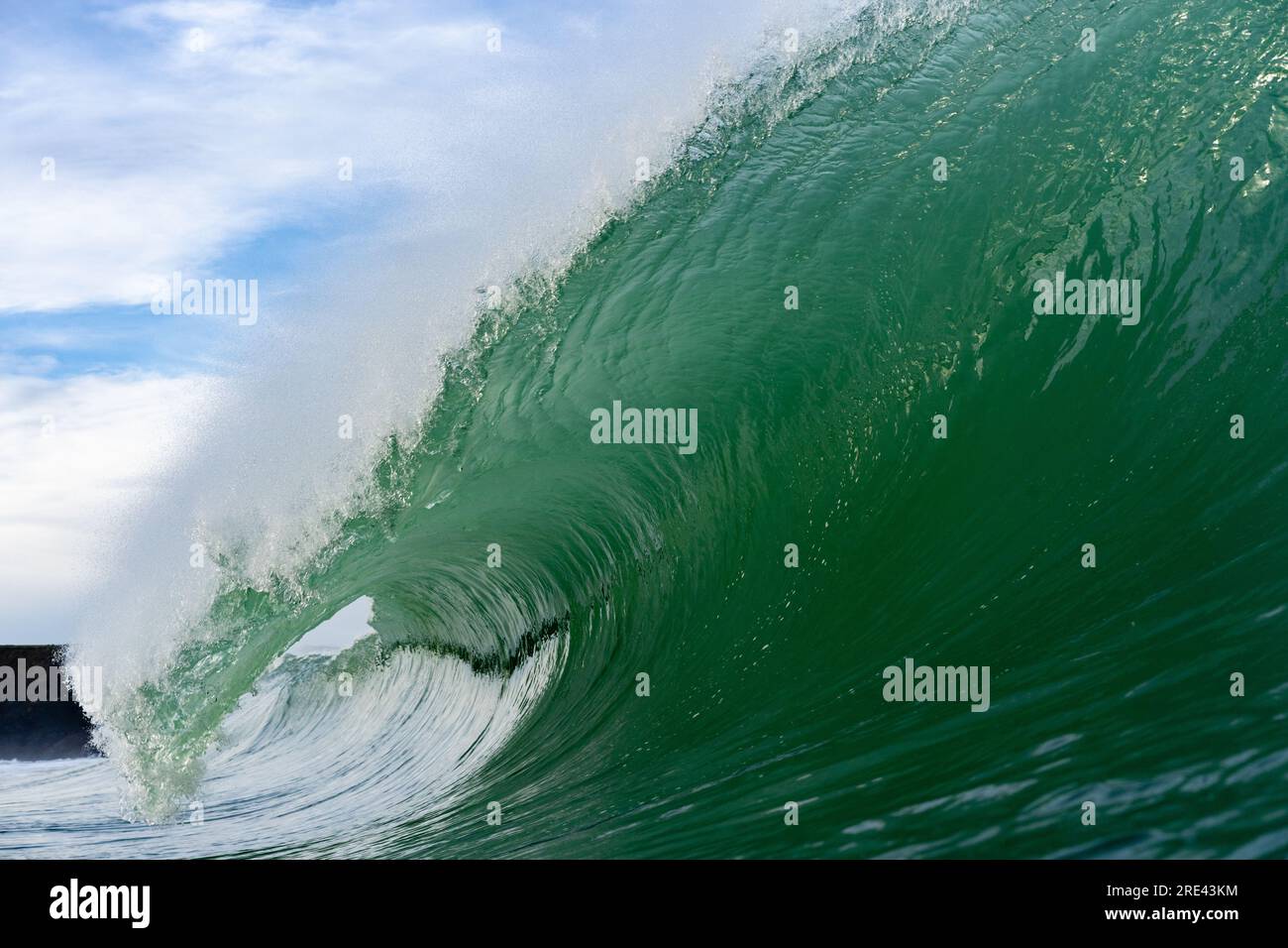 Cornwall Big Wave Surfing Stock Photo - Alamy