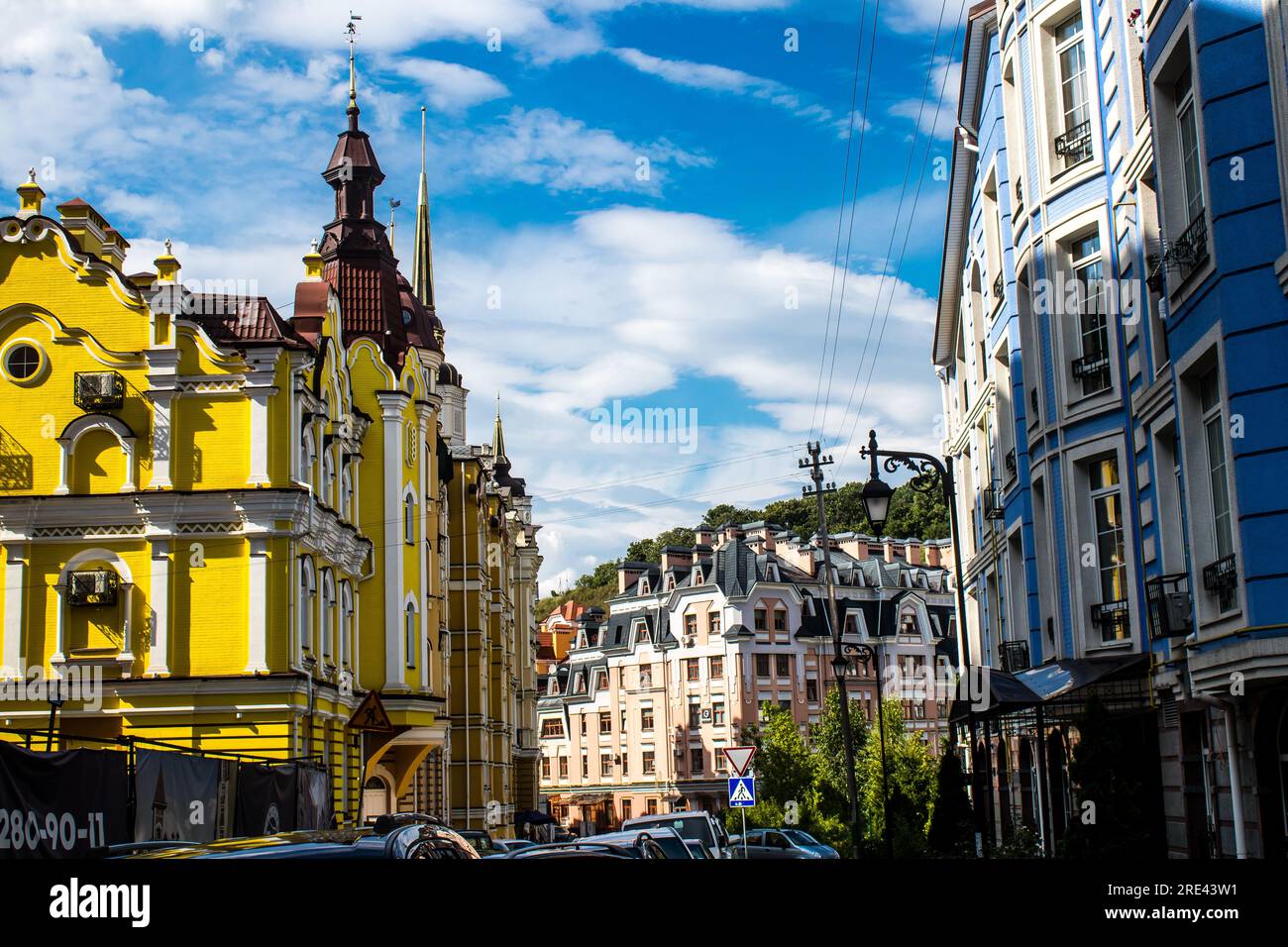Facade of building in Kiev Vozdvizhenka, The Oligarch's Ghost Town ...