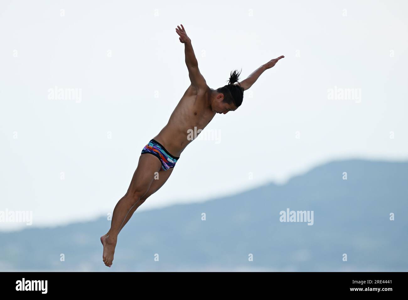 Fukuoka, Japan. 25th July, 2023. Kyohei Arata (JPN) Diving : World ...