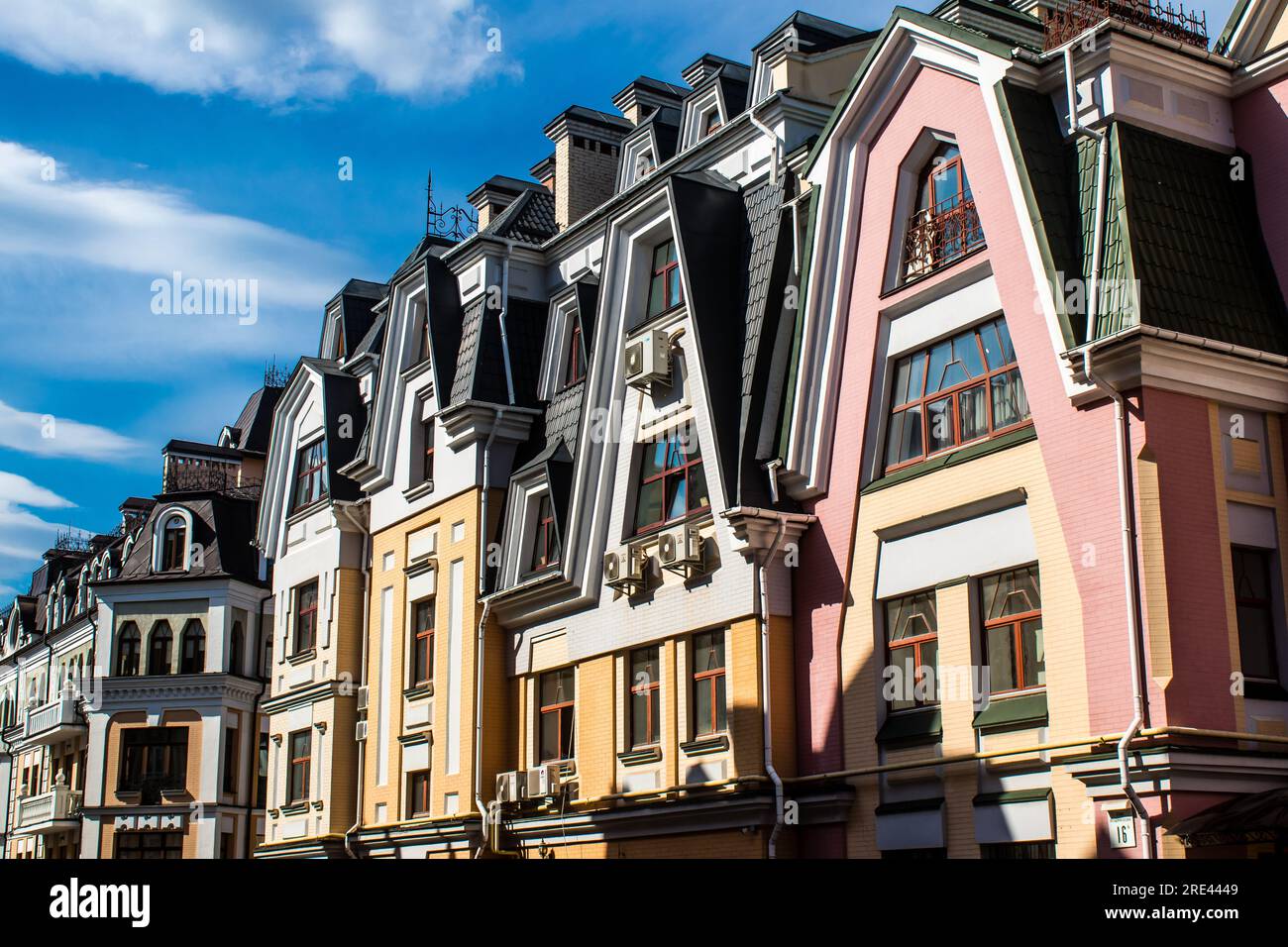 Facade of building in Kiev Vozdvizhenka, The Oligarch's Ghost Town ...
