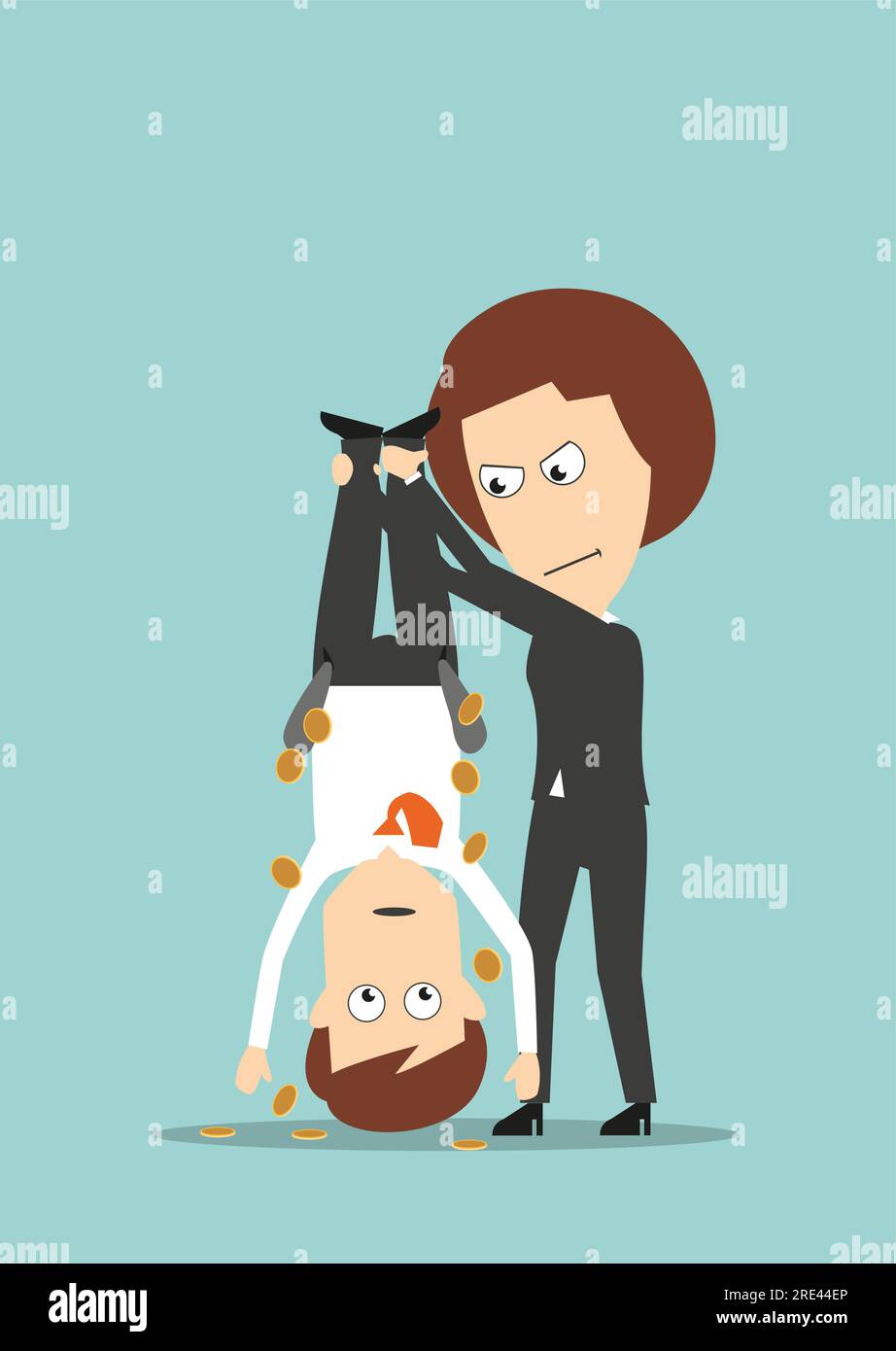 Upside Down Cartoon Images Cartoon Stand Upside Down Stock