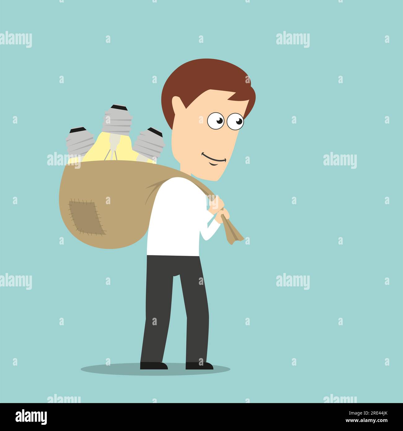 Carry heavy bag Stock Vector Images - Alamy