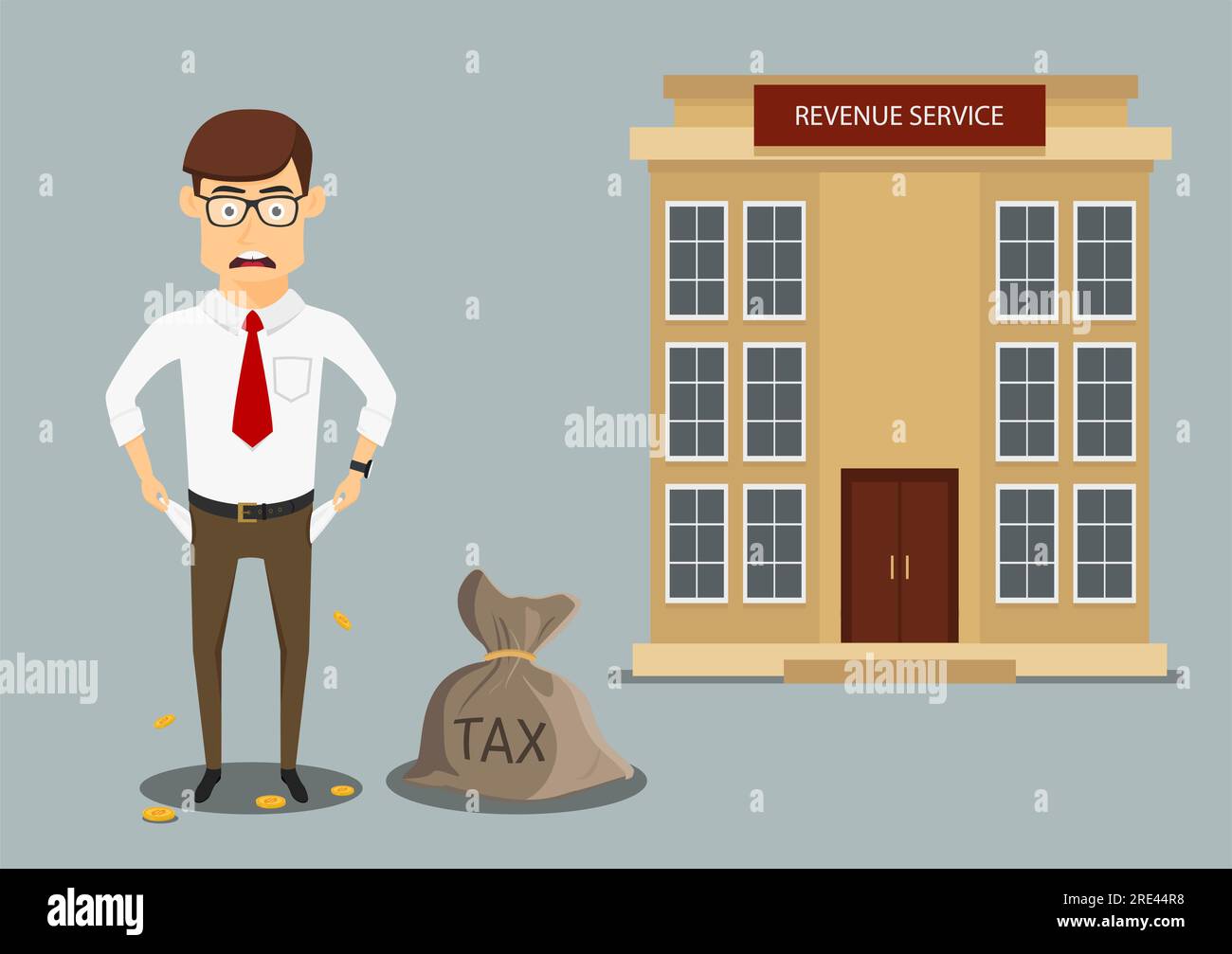 Cartoon taxes hi-res stock photography and images - Alamy
