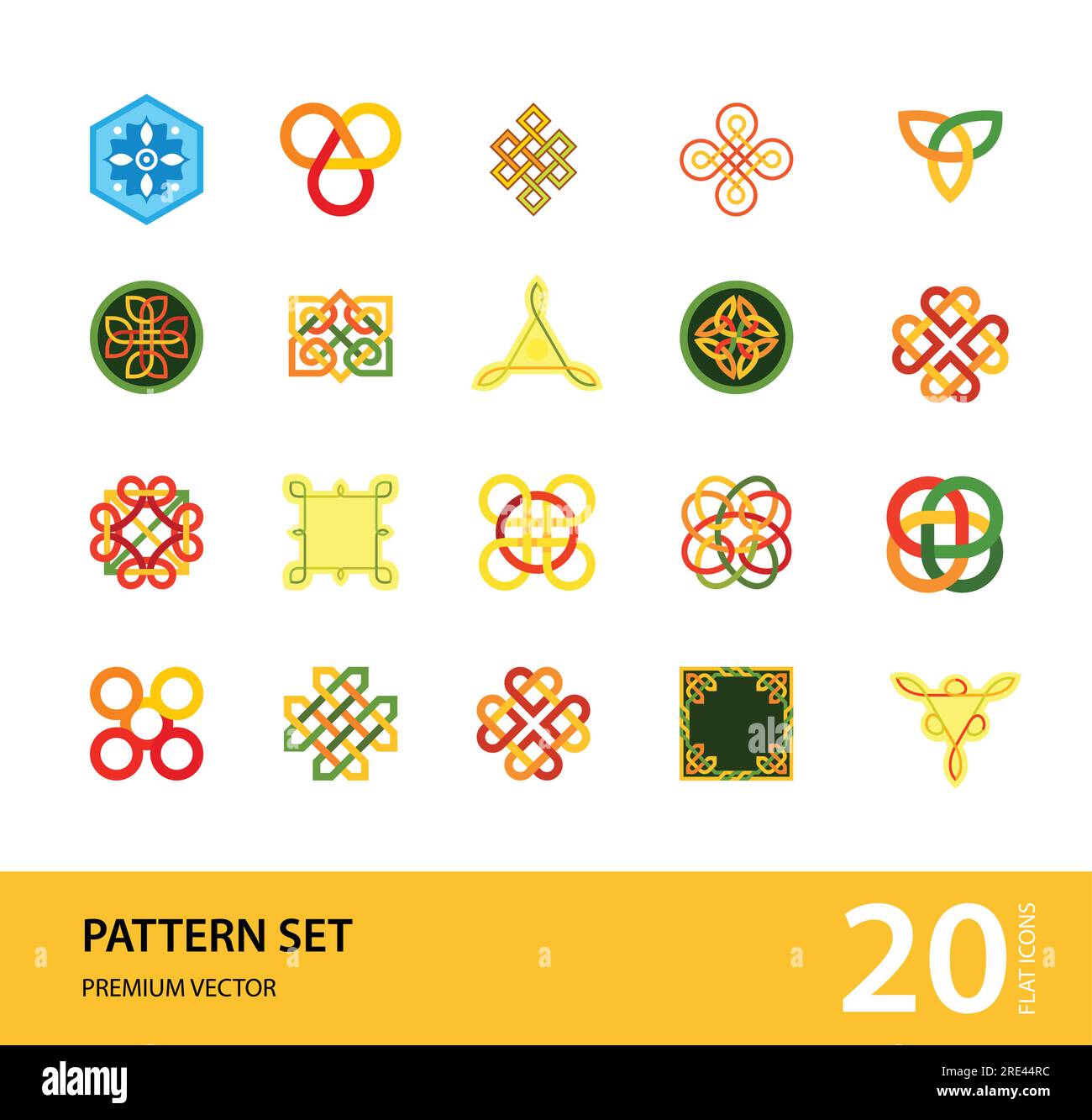 Pattern Icon Set Stock Vector Image & Art - Alamy