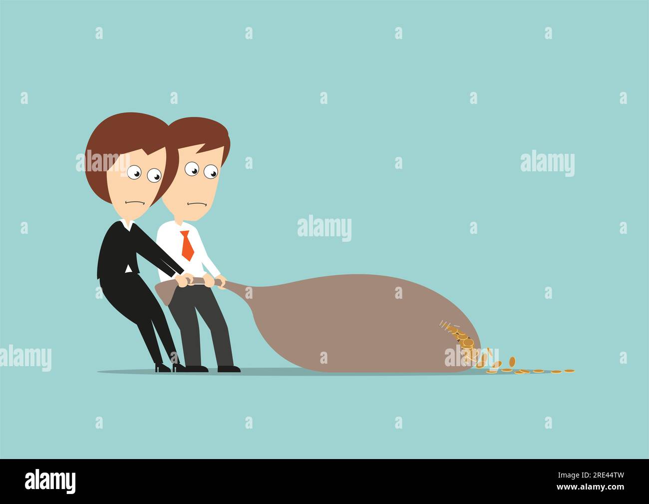 Rich woman cartoon hi-res stock photography and images - Alamy