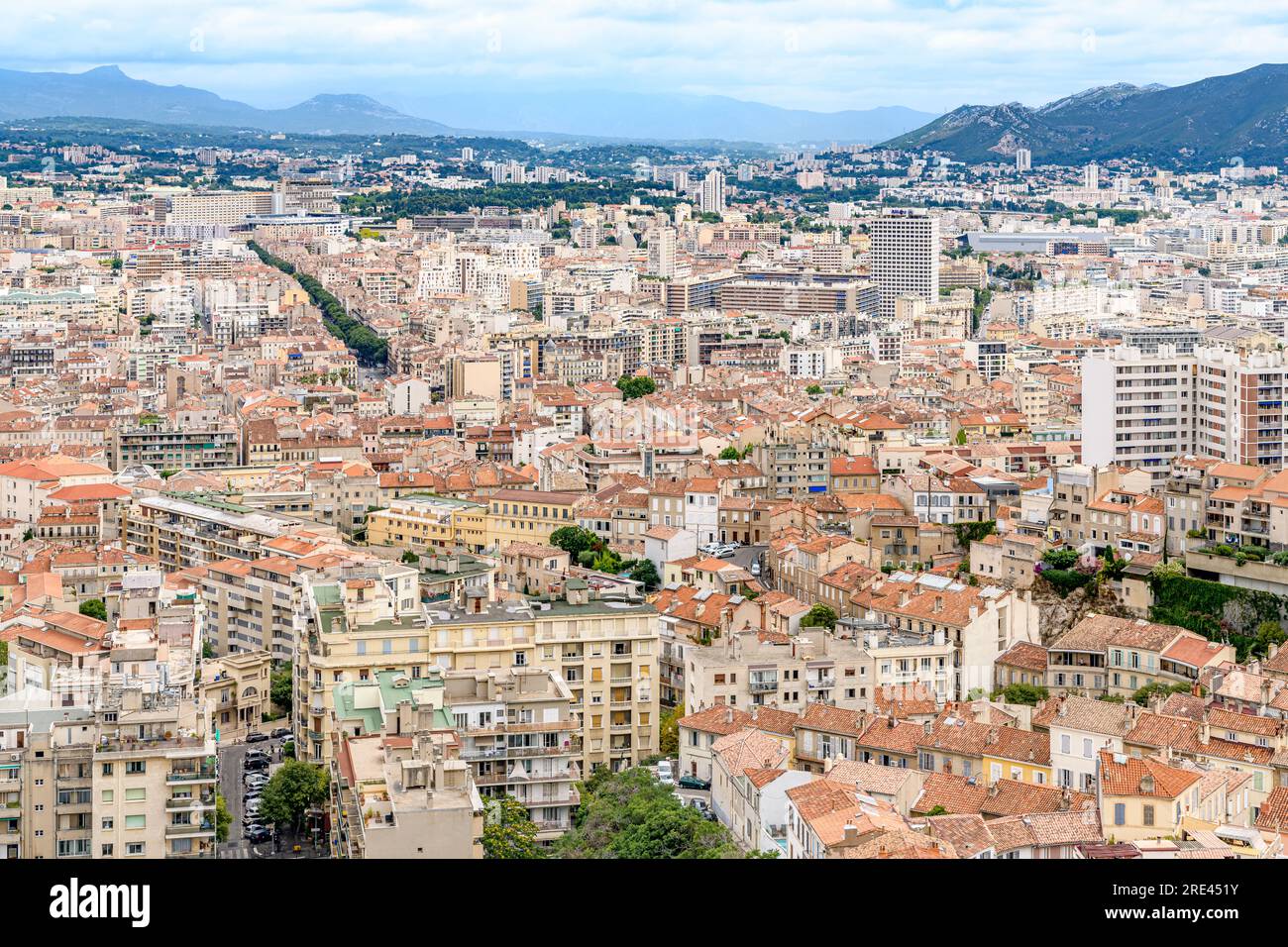 Aerial view shot marseille france hi-res stock photography and images ...