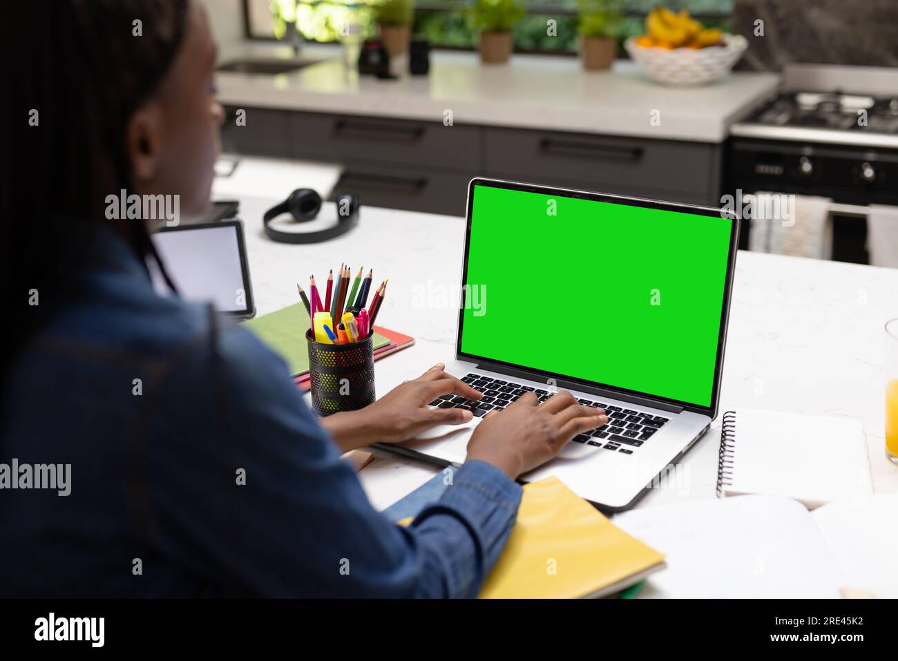 Female teacher in class room hi-res stock photography and images - Alamy