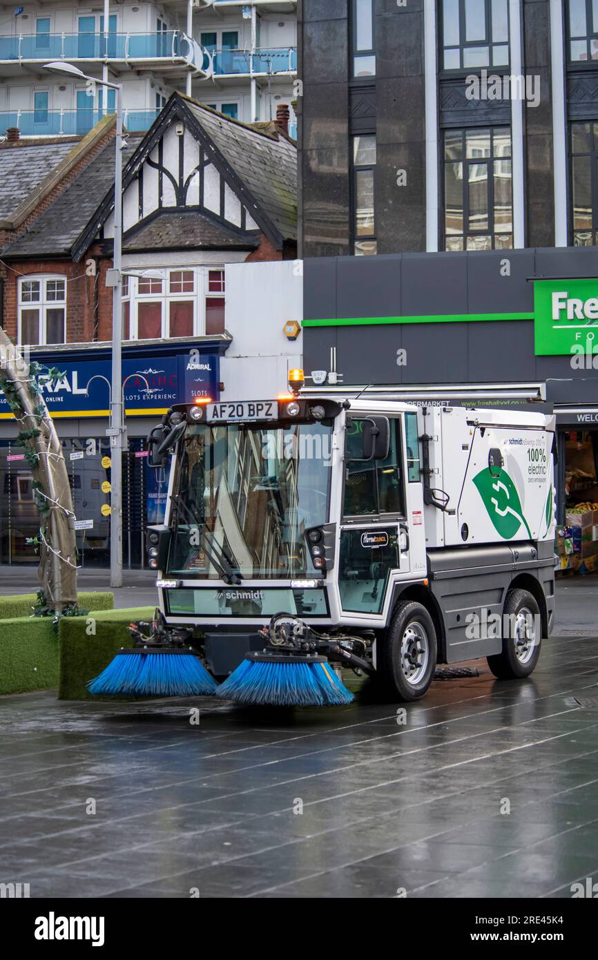 Electric road sweeper from manufacturer Aebi Schmidt in Harrow streets ...