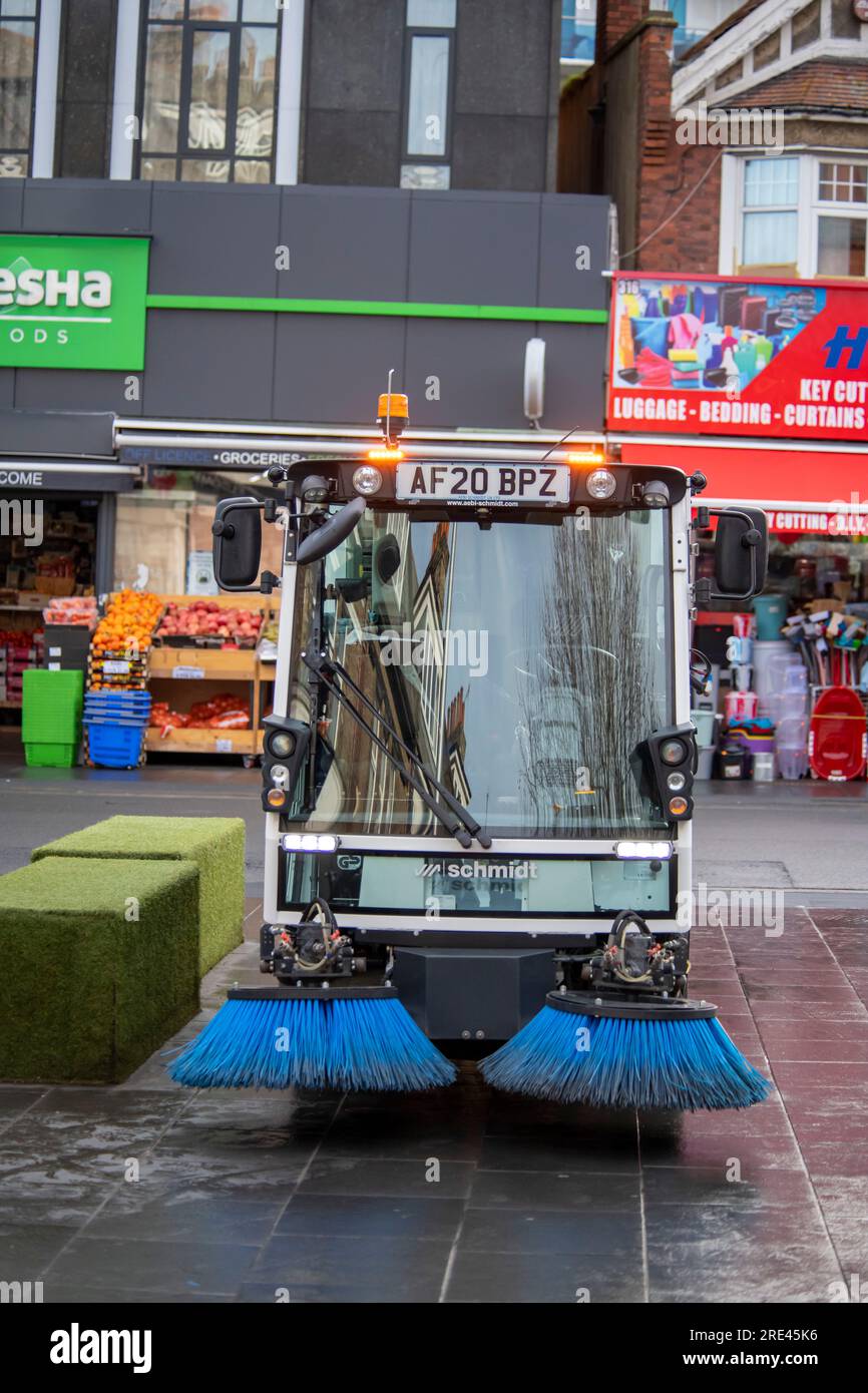 Electric road sweeper from manufacturer Aebi Schmidt in Harrow streets ...