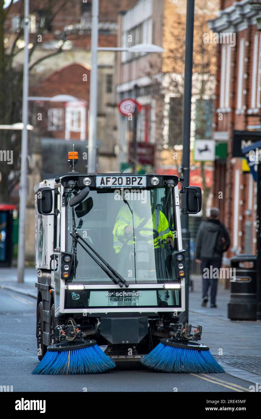 Electric road sweeper from manufacturer Aebi Schmidt in Harrow streets ...