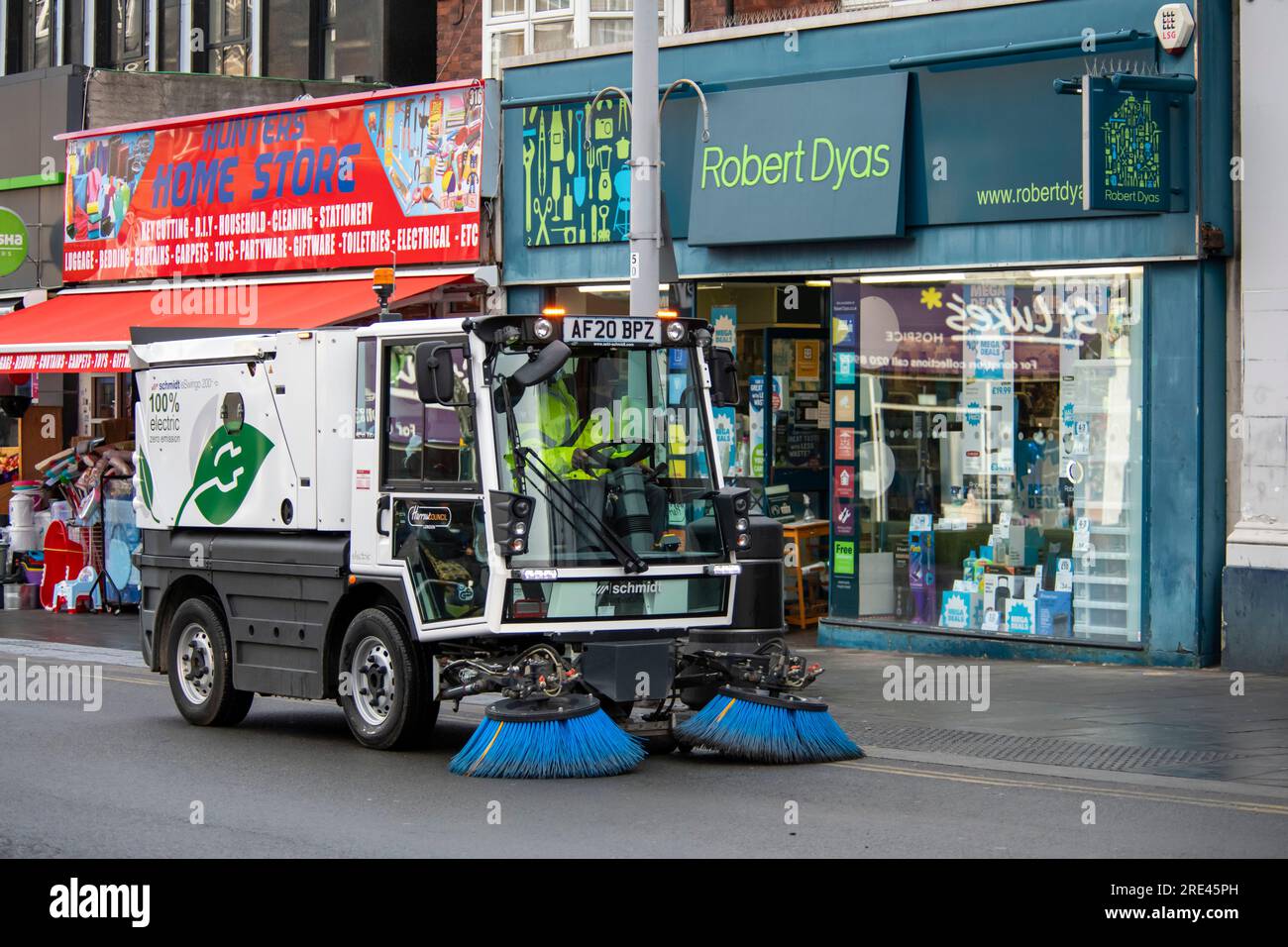 Electric road sweeper from manufacturer Aebi Schmidt in Harrow streets ...