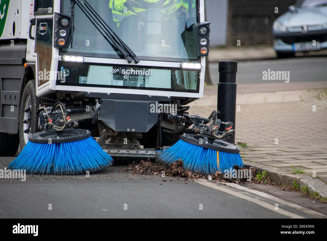Electric road sweeper from manufacturer Aebi Schmidt in Harrow streets ...