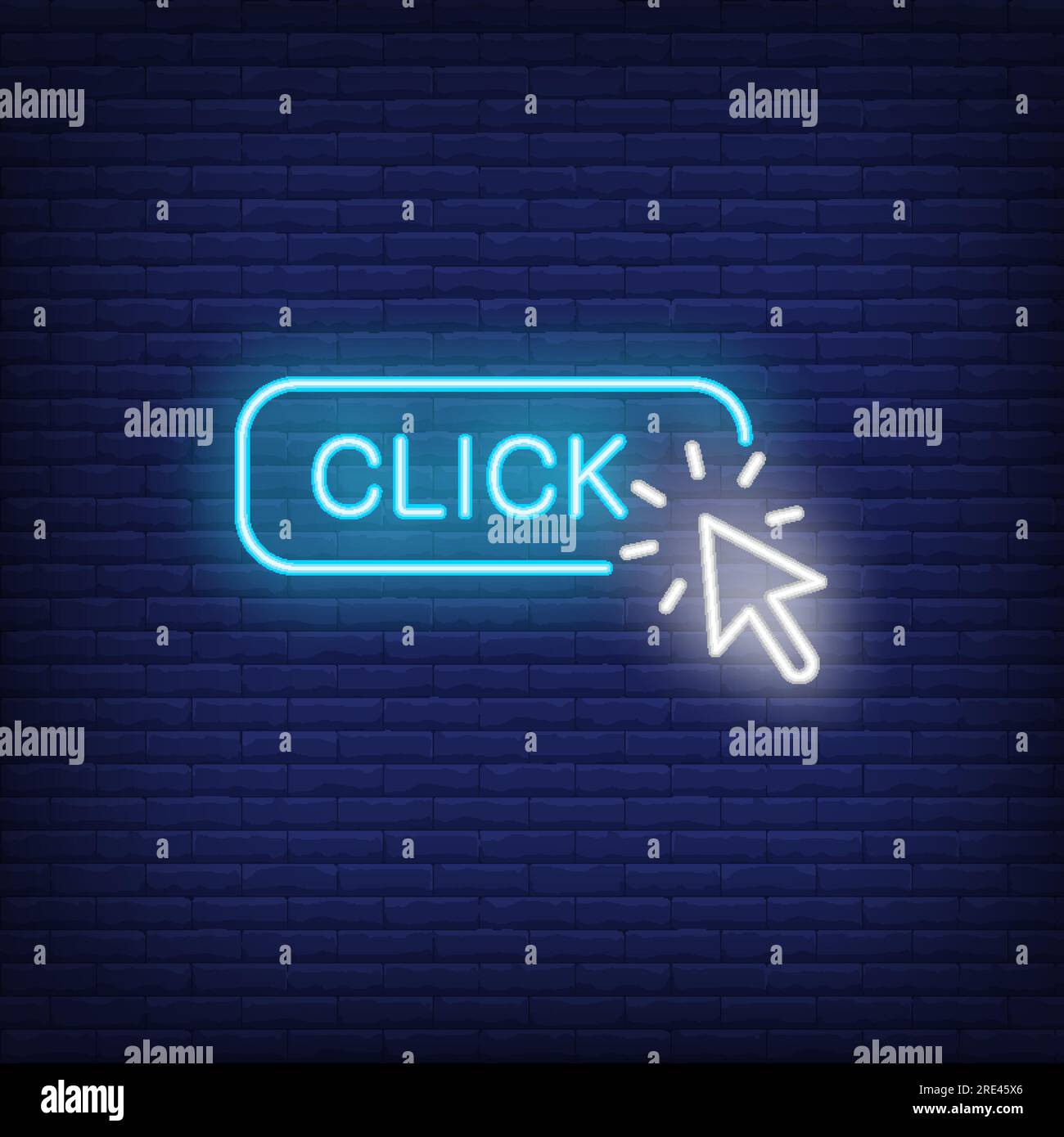 Click neon sign Stock Vector Image & Art - Alamy