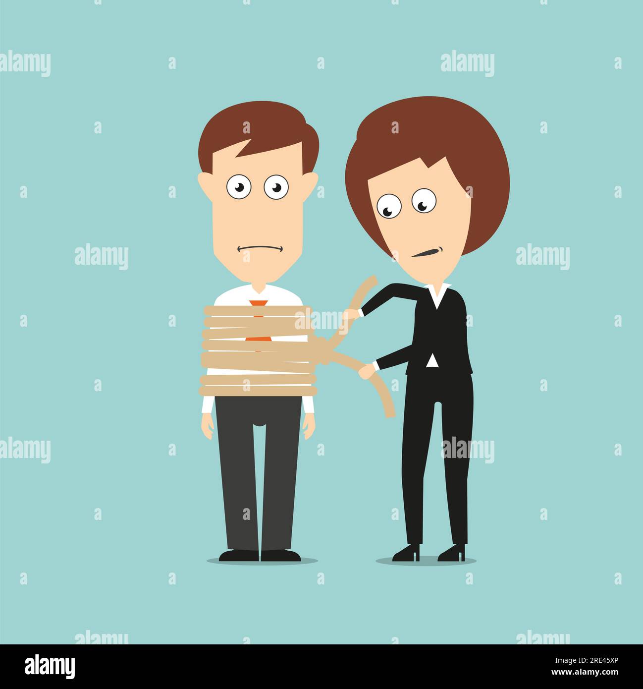 Constrain cartoon hi-res stock photography and images - Alamy
