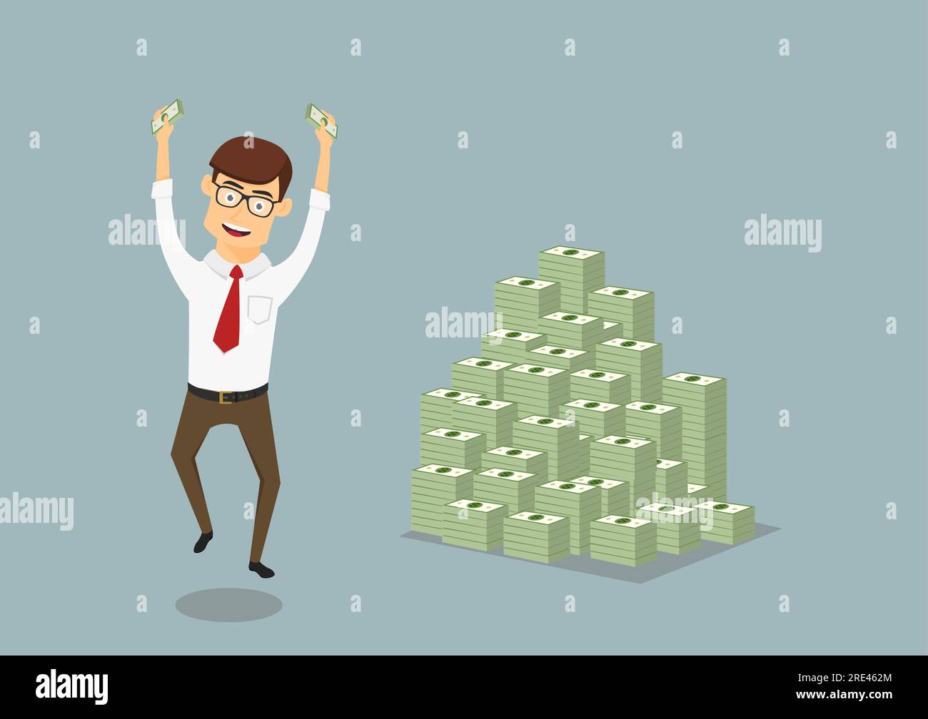 Hands with a banknote Stock Vector Images - Alamy
