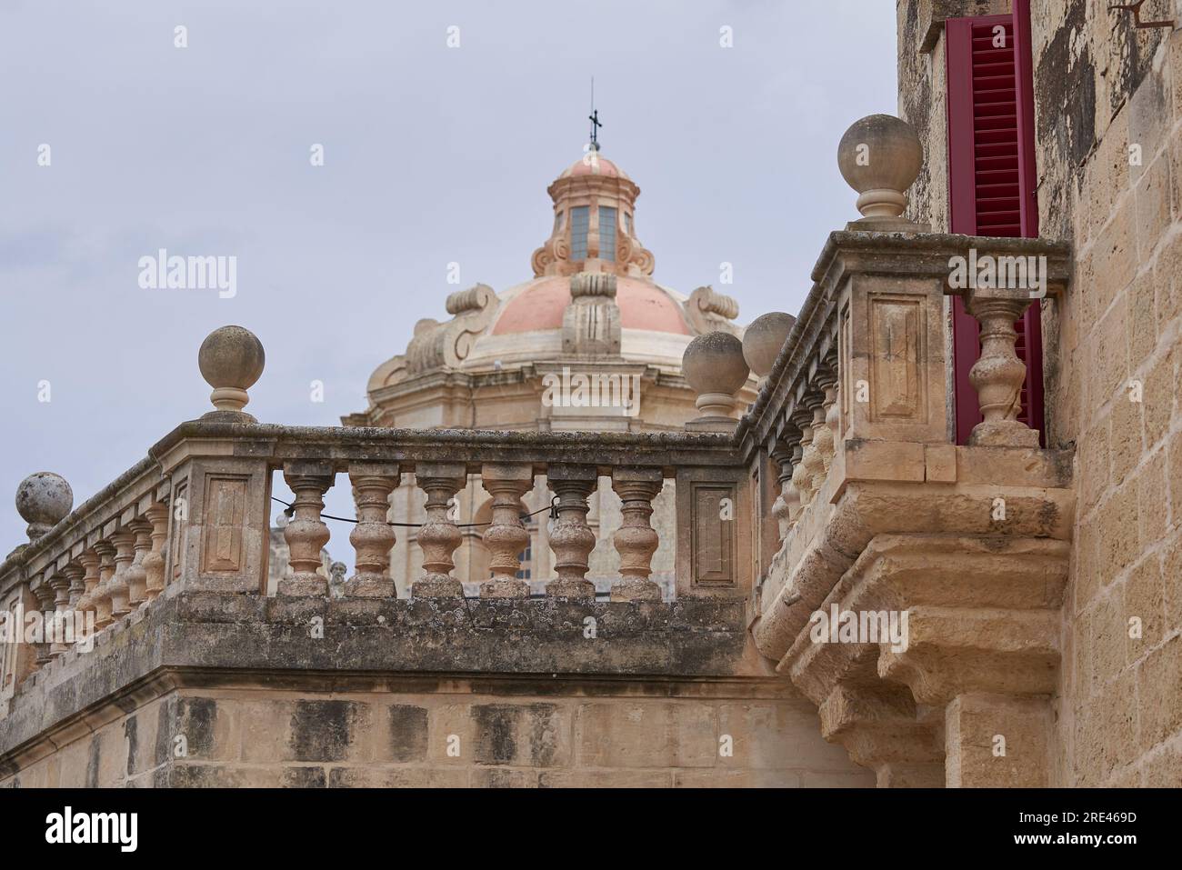 Historic St Pauls Cathedral inside the ancient fortified city of Rabat ...